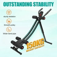 GIKPAL Foldable Ab Machine, Home Gym Equipment, Max 440lbs with LCD ...