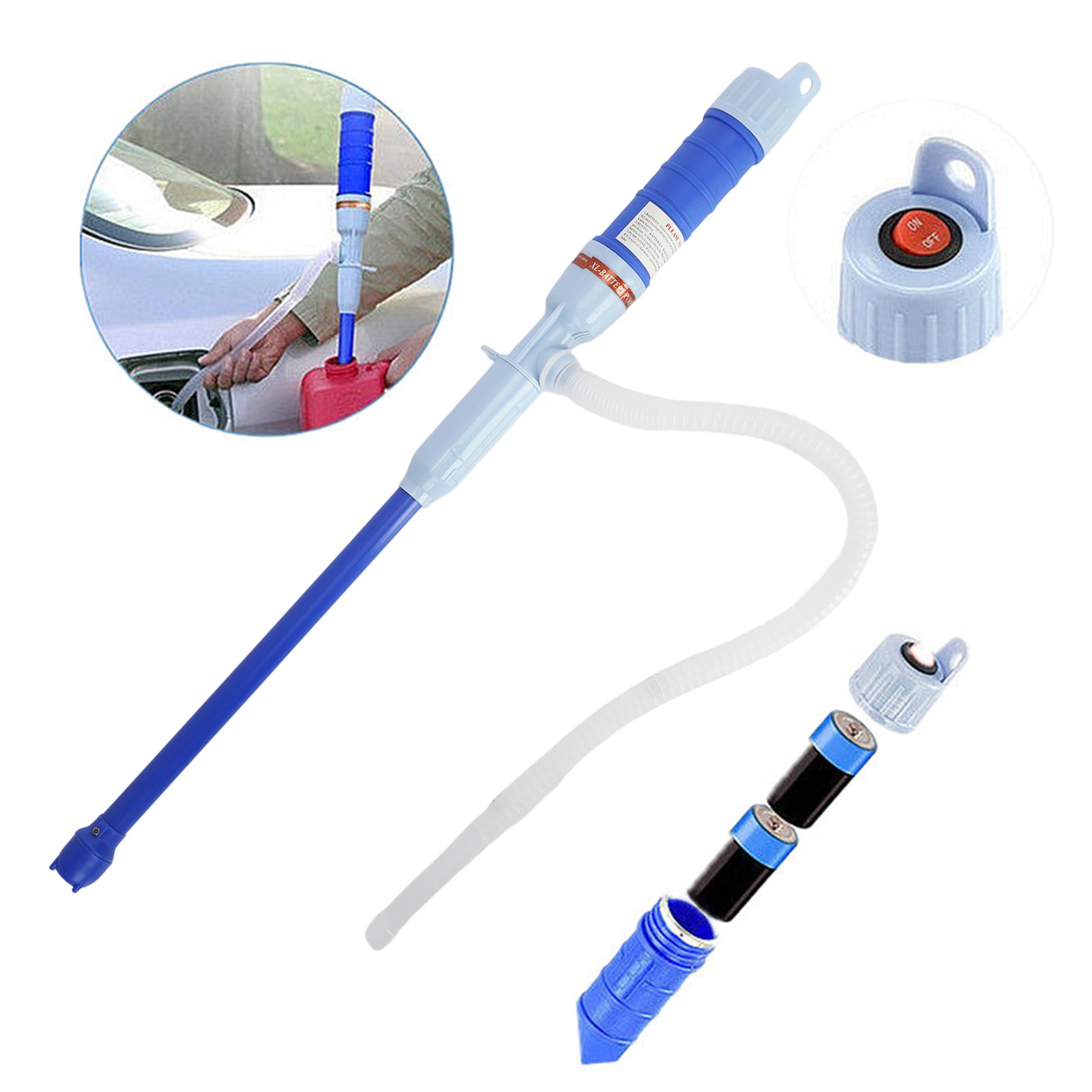 TidBay Liquid Transfer Pump Flexible Leak-proof Battery Operated ...