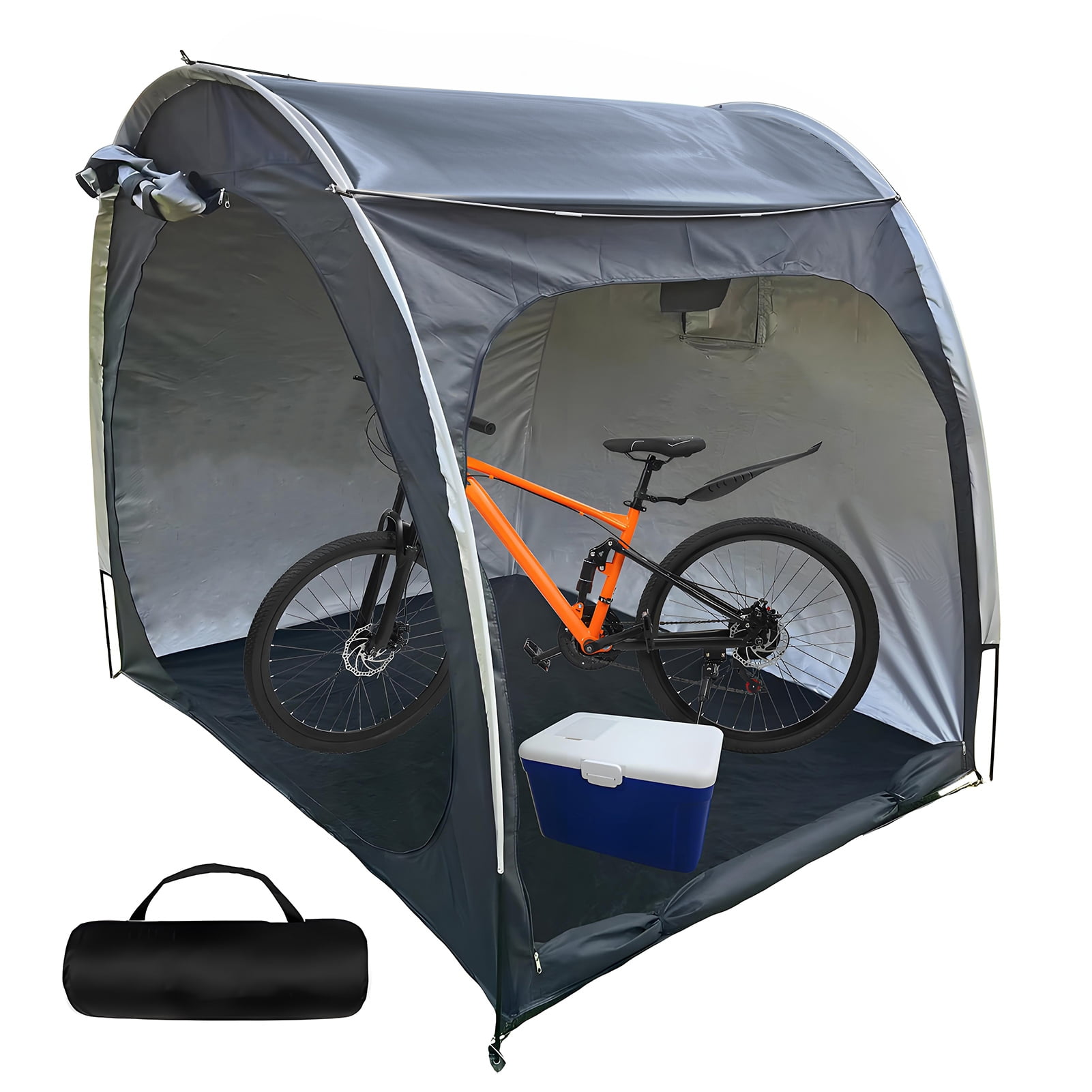 TidBay Outdoor Bicycle Storage Tent Accommodate 2 4 Bicycles Sun ...