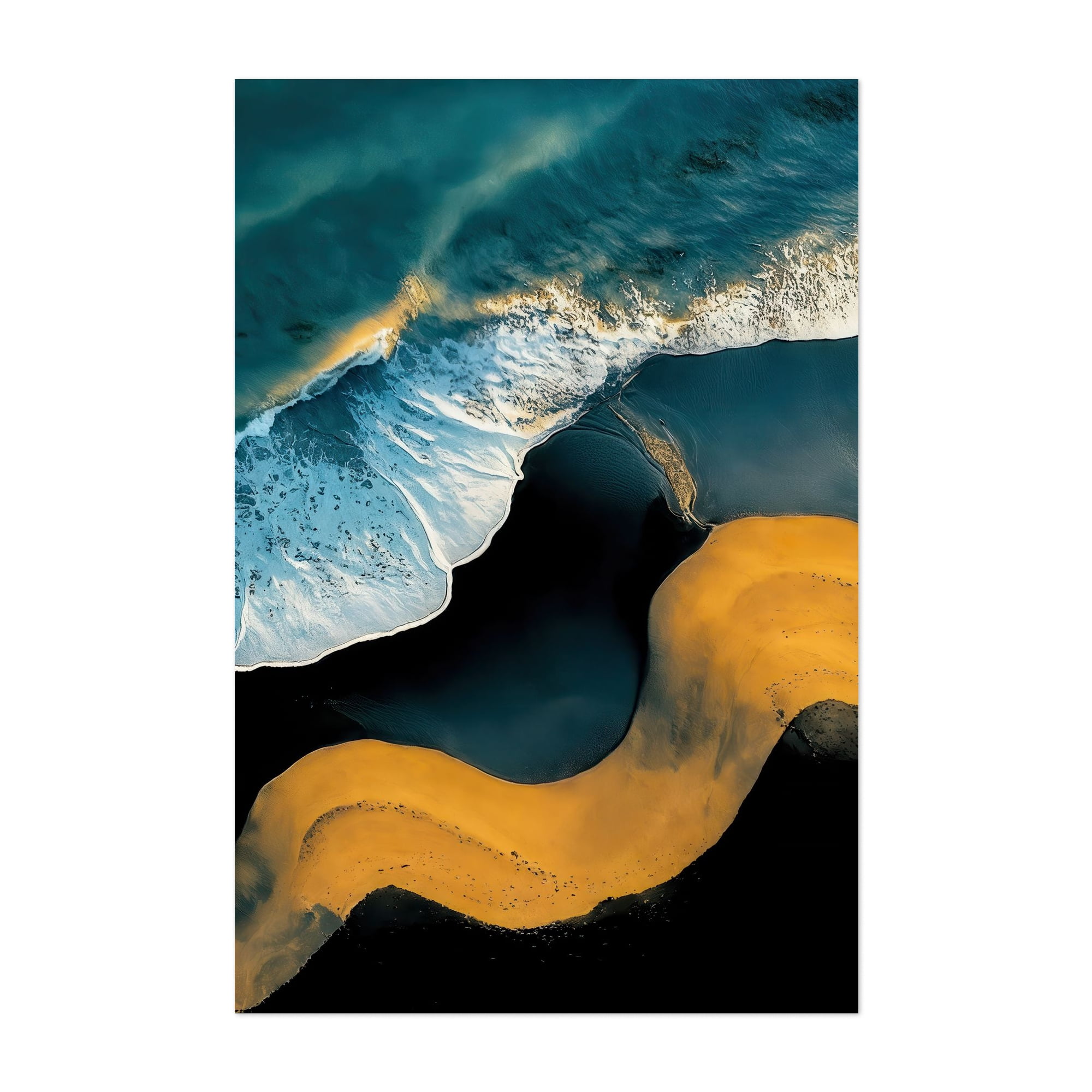 Tidal Flow - Iceland Photography Abstract Ocean Coast Waves Seascape ...