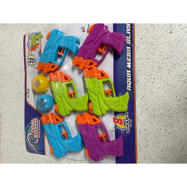 Tidal Storm Aqua Mega Water Blasters 8 Piece Pack - Walmart.com