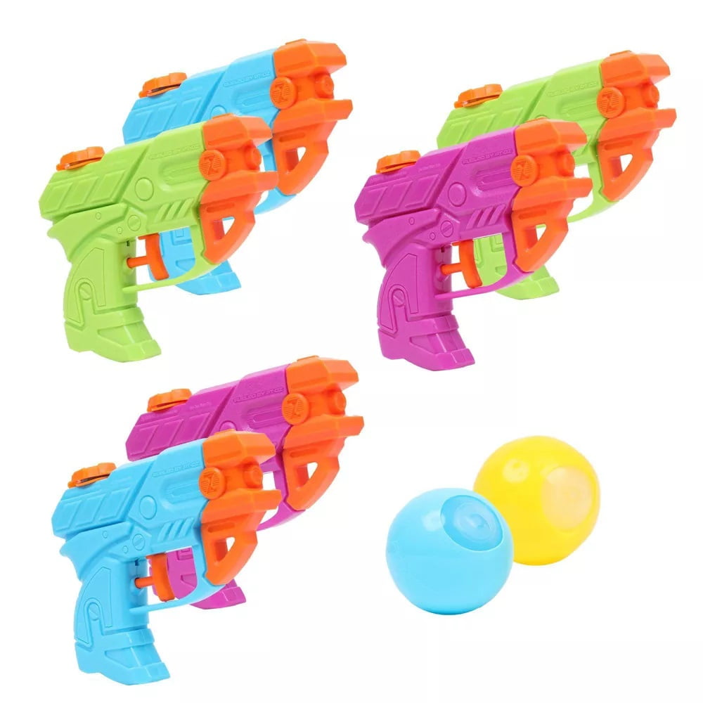 Tidal Storm Aqua Mega Water Blasters Pack, 8 Piece Outdoor Blaster Toy ...