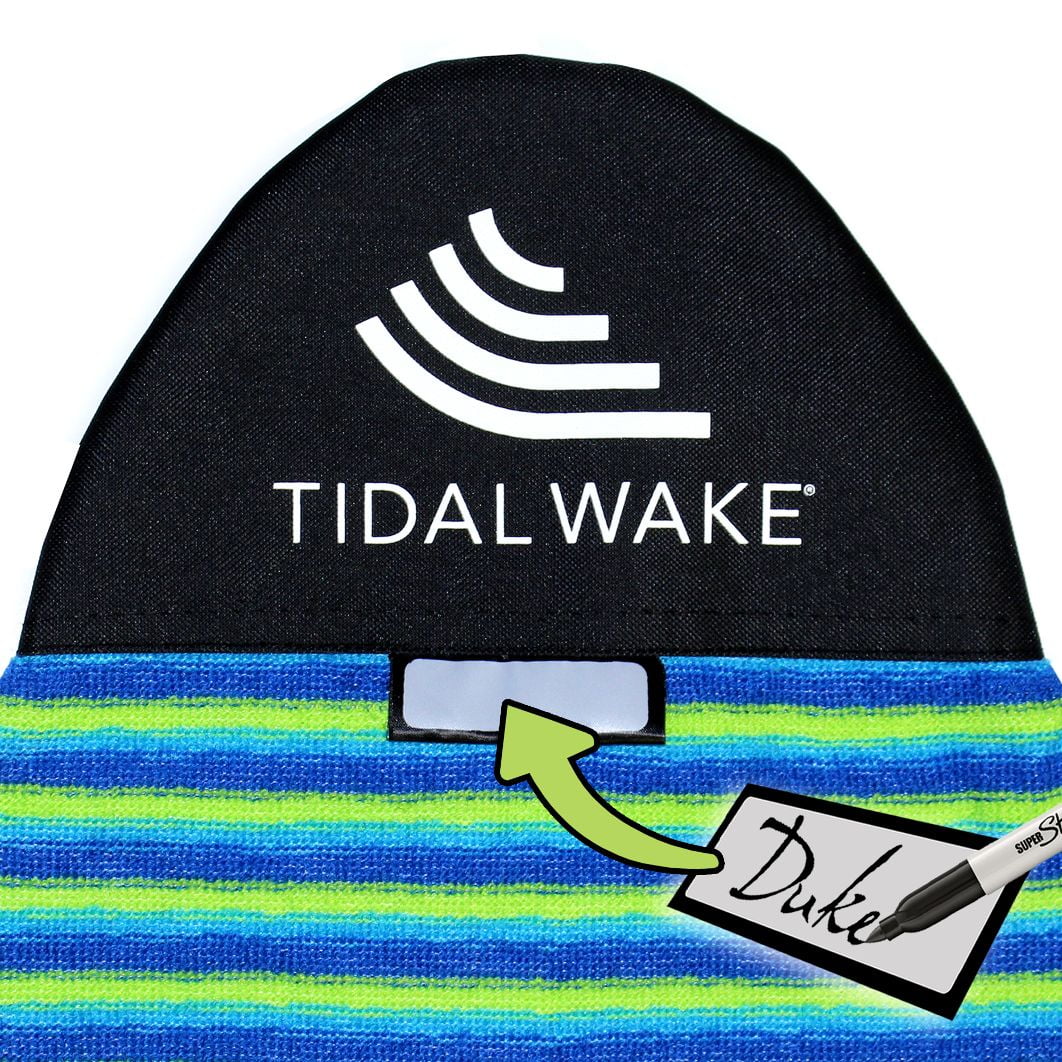 Tidal Wake TAG-IT Surf & Wake Board Sock with Name Tag - Round Nose 60 ...