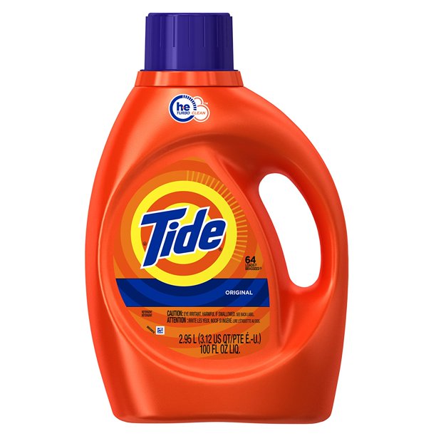 Tide Original Scent HE Turbo Clean Liquid Laundry Detergent, 64 loads ...