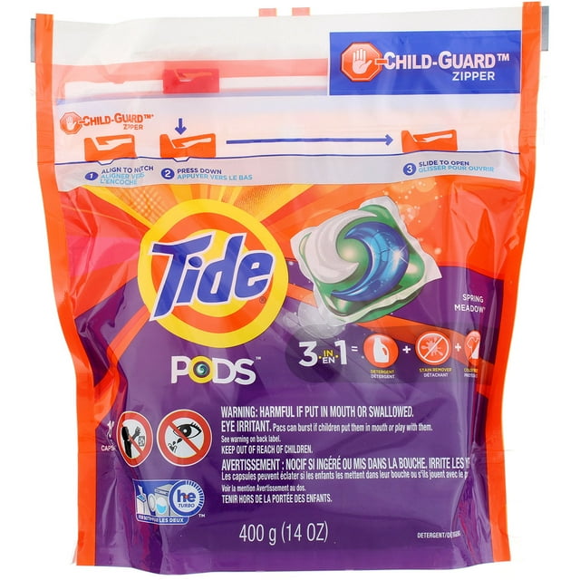 Tide 50954 Spring Mead Tide Pod Laundry Detergent, 16 Count - Walmart.com