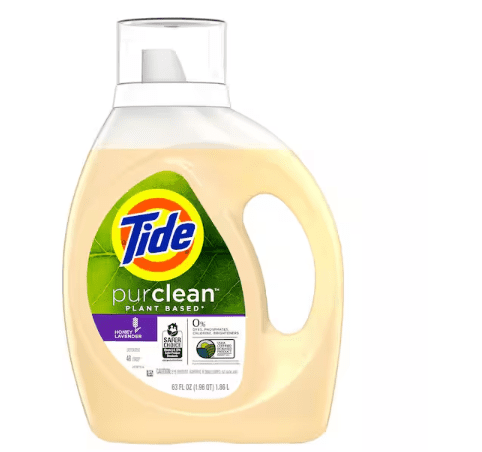 Tide 63 oz. Purclean Honey Lavender Scent Liquid Laundry Detergent (48 ...