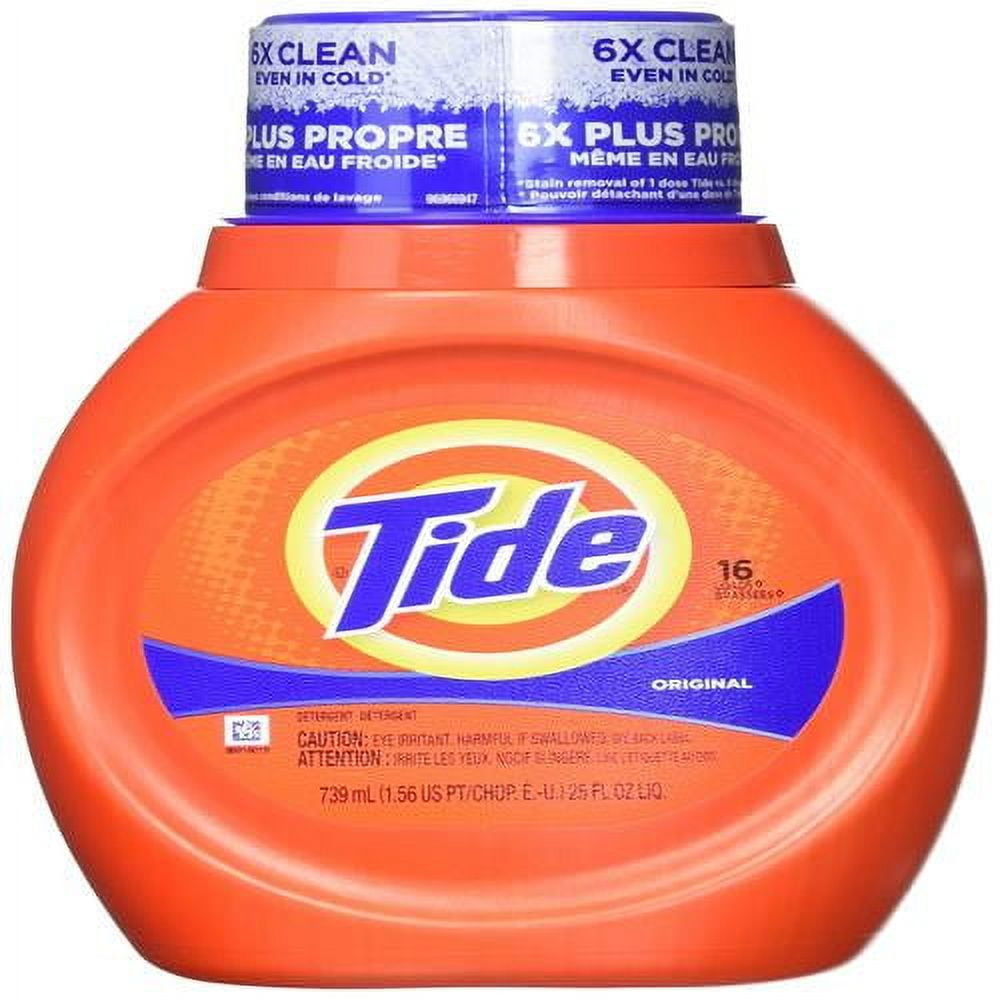 Tide 760838 Liquid Laundry Detergent, Original, 16 Loads, 25 Fl Oz ...