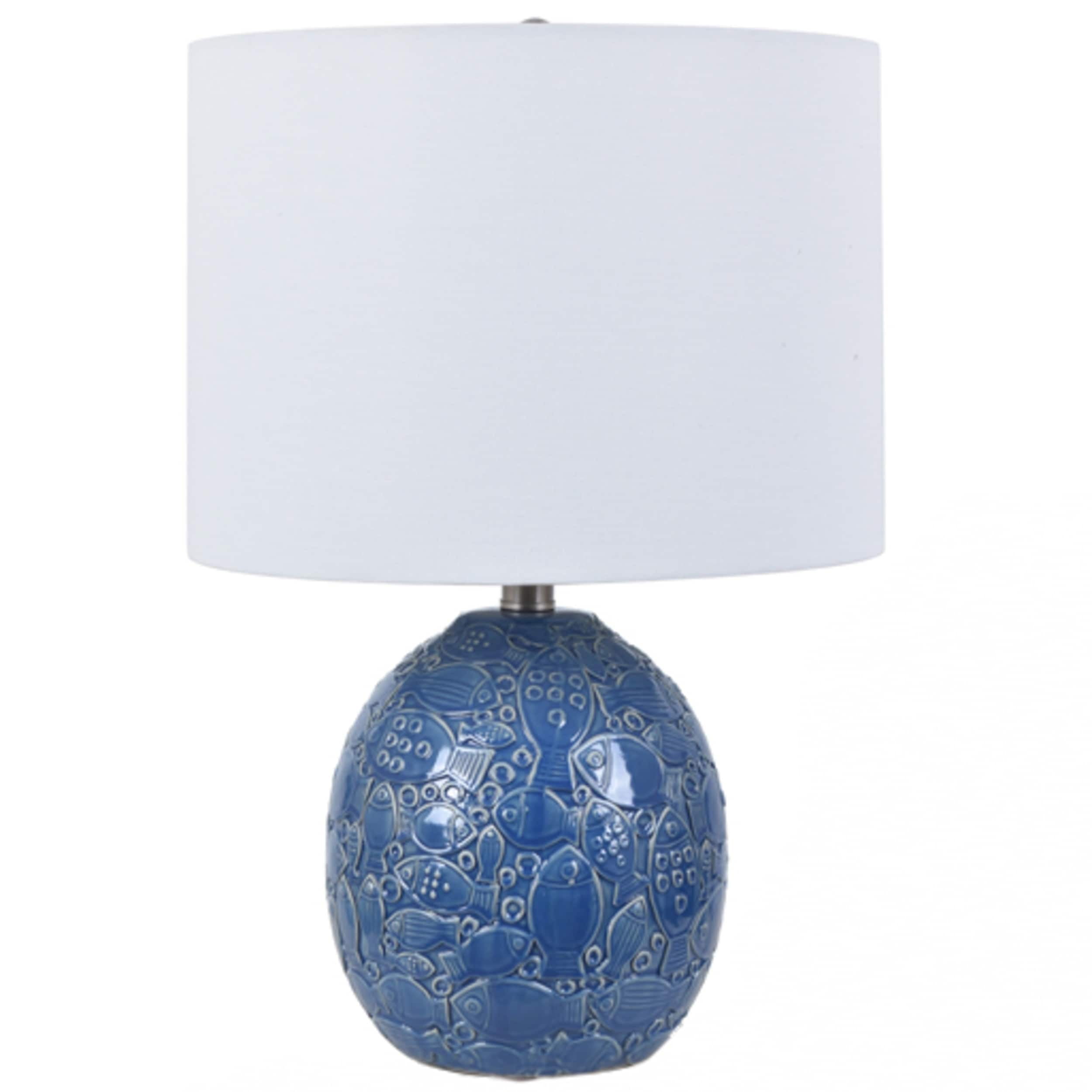 Tide Blue Ceramic Fish Lamp - Walmart.com