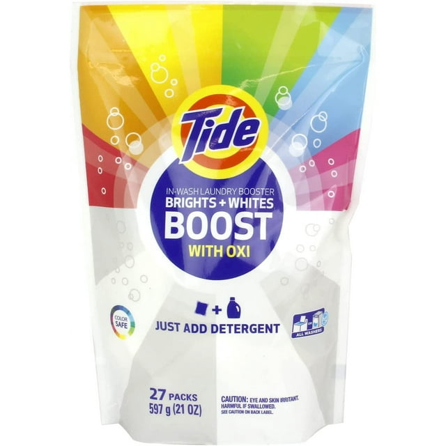 Tide Brights & Whites Odor Rescue, In Wash Odor Eliminator with Oxi ...