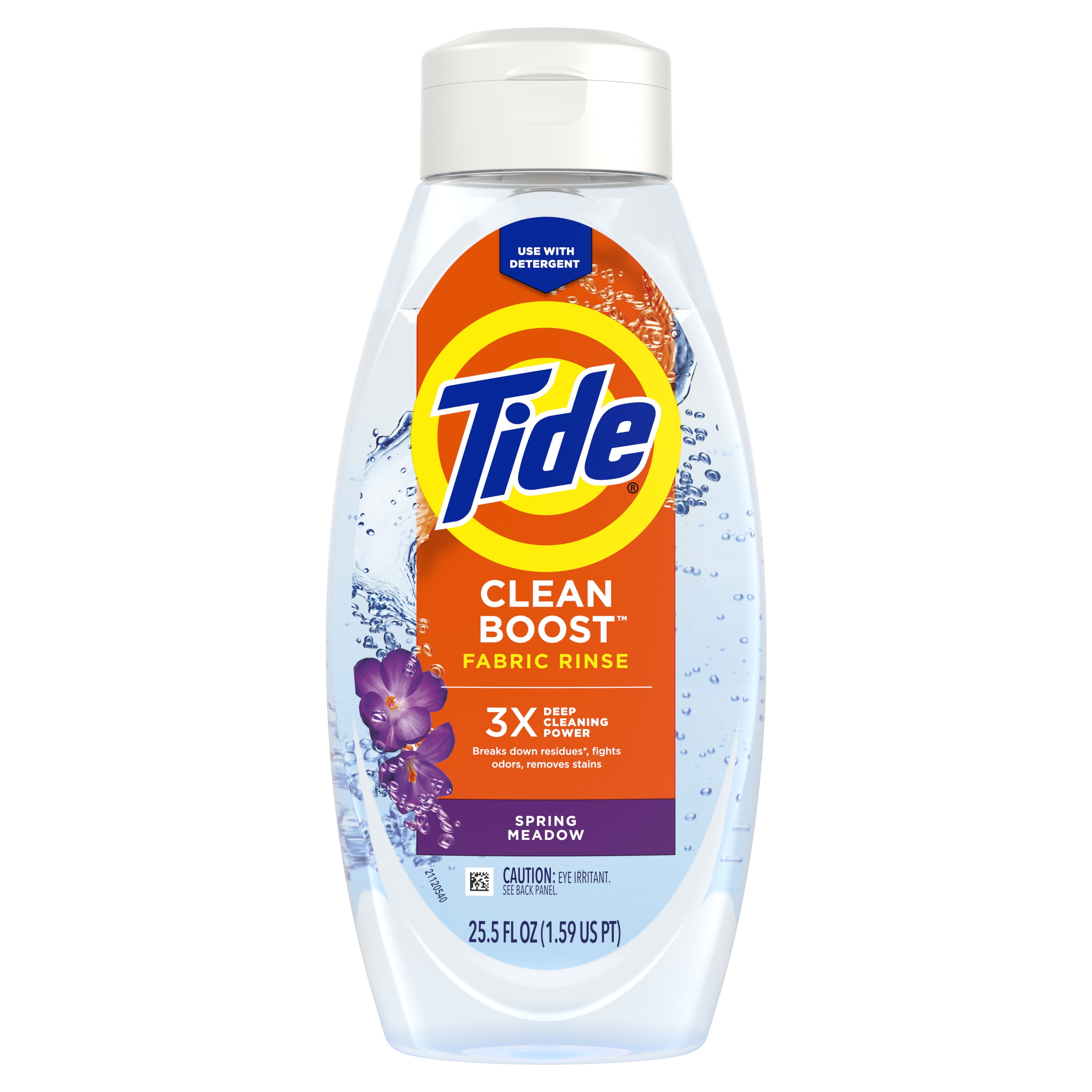 Tide Deep Cleansing Liquid Fabric Rinse with 3X Odor Power, Spring ...