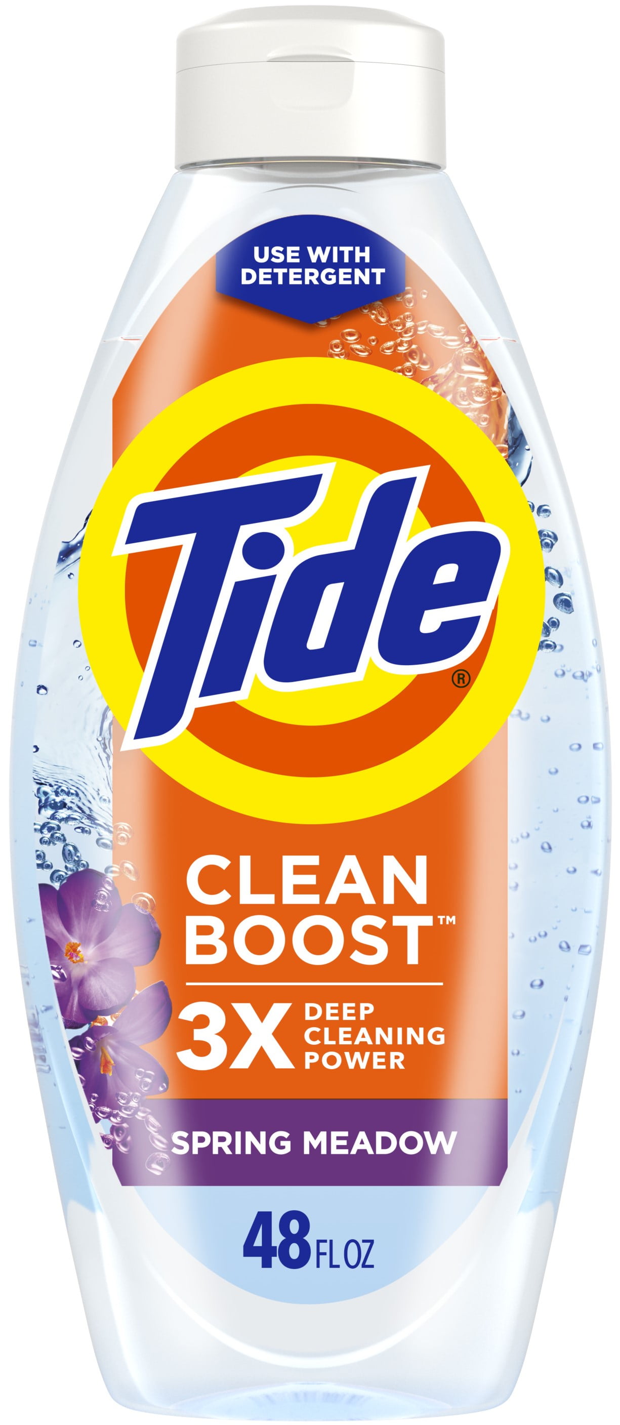 Tide Deep Cleansing Fabric Liquid Rinse with 3X Odor Power, Spring ...