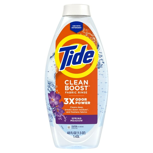 Tide Deep Cleansing Fabric Liquid Rinse with 3X Odor Power, Spring ...