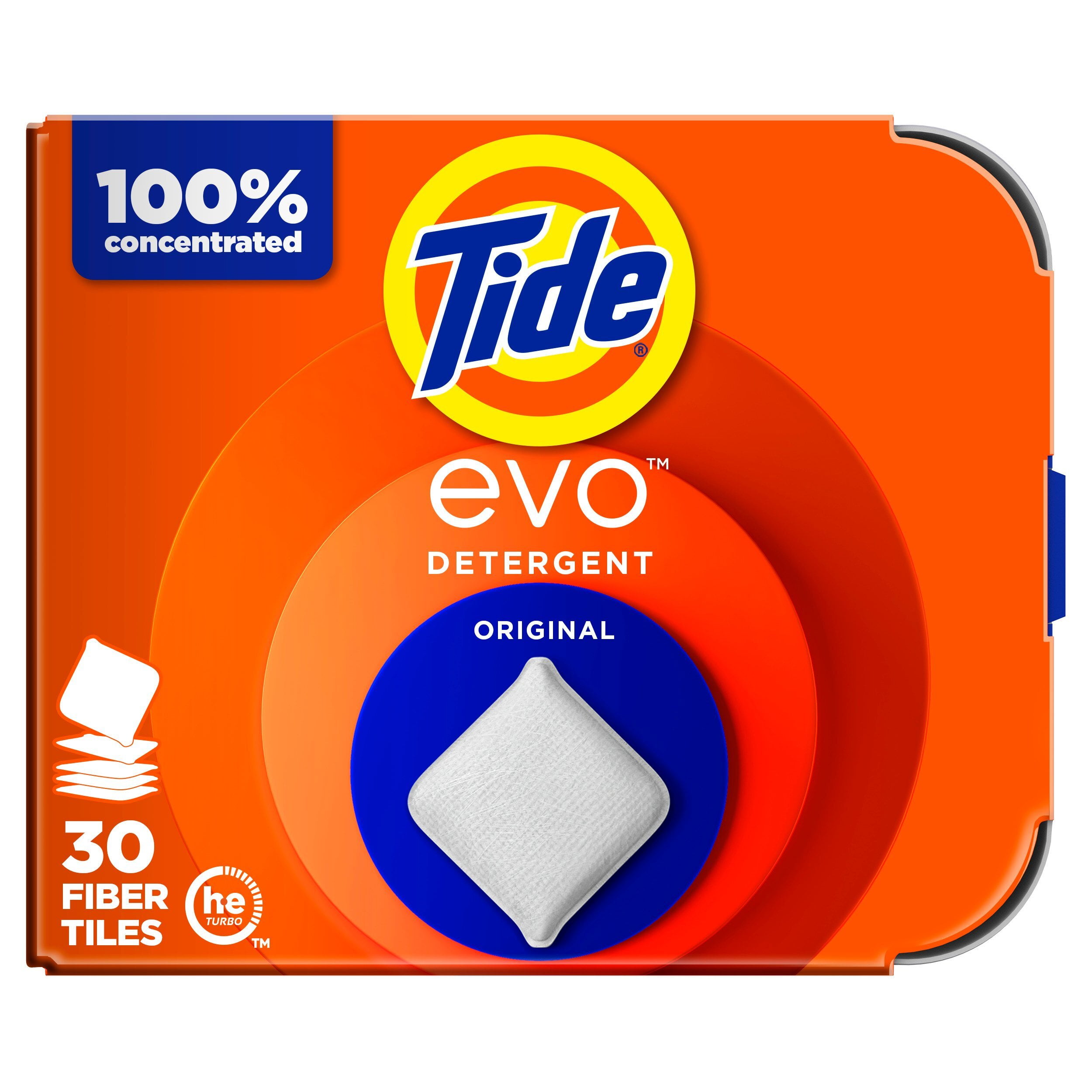 Tide evo Laundry Detergent Tiles, Original Scent, 30 Count - Walmart.com