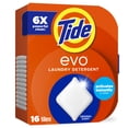 Tide Evo Laundry Detergent Tiles, 100% Concentrated, 6X Cleaning Power ...