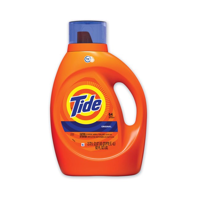Tide HE Laundry Detergent, Original Scent, 92 oz, 64 Loads, Refreshing ...