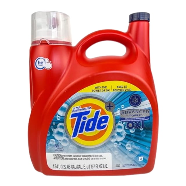 Tide HE Ultra Concentrate OXI Advanced Power Liquid Laundry Detergent ...