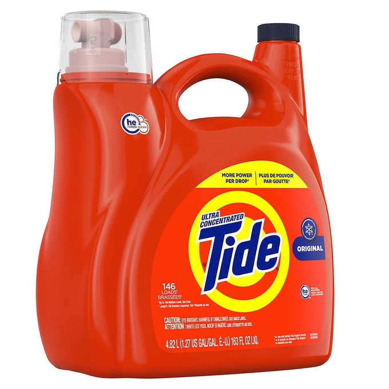 Tide Laundry Soap, Stain Removal, Concentrated Liquid, Original Scent ...