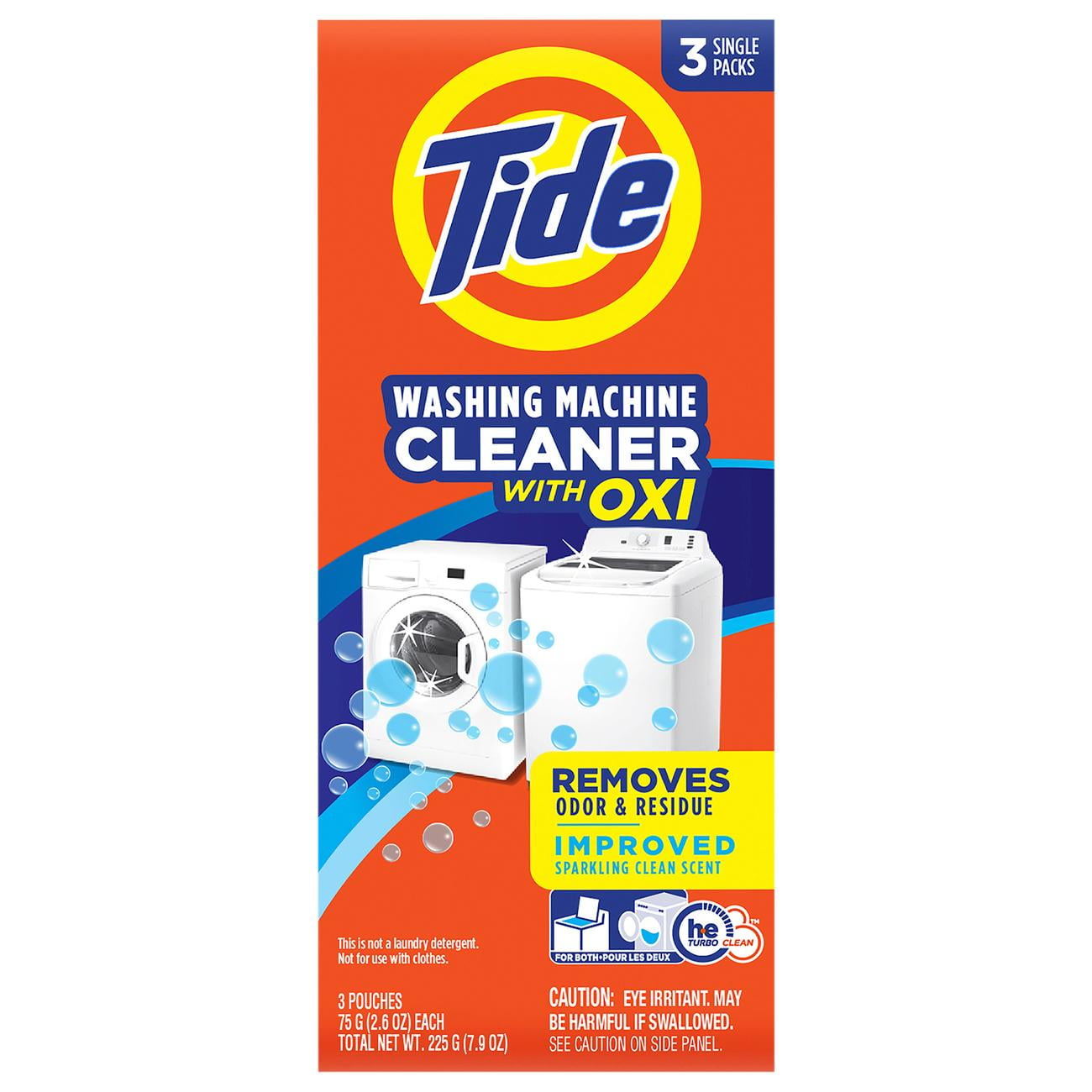 Tide HE Turbo Clean Washing Machine Cleaner with OXI - Fresh Clean - 3 ...