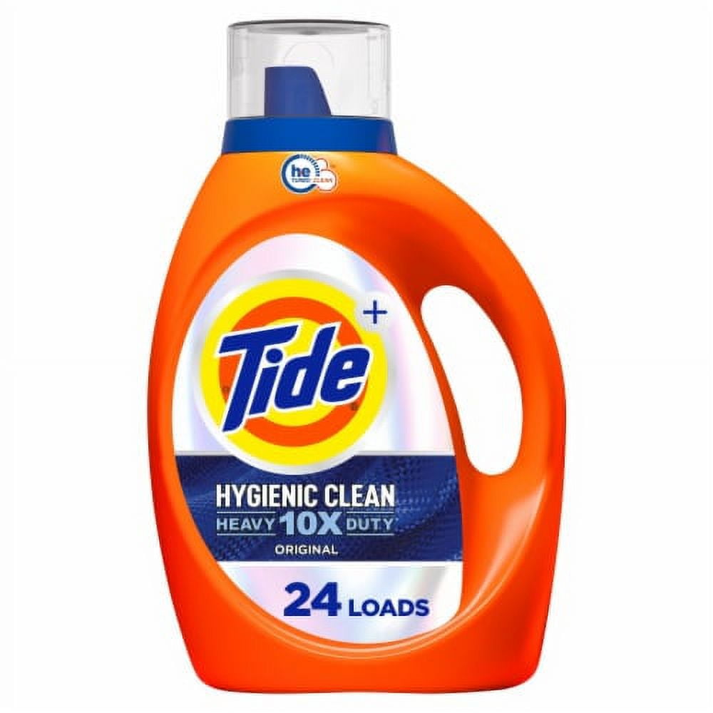 2X - Tide Hygienic Clean Heavy 10x Duty Liquid Laundry Detergent ...