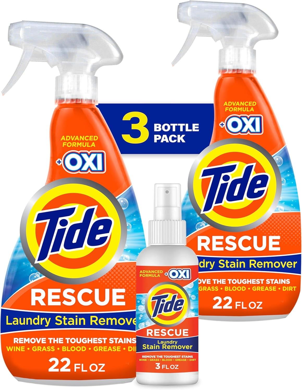 Tide Laundry Stain Remover with Oxi, Rescue Clothes, Upholstery, Carpet ...