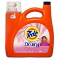 Tide Laundry Liquid Detergent & Fabric Softener, Downy Touch, 115oz, 74 ...