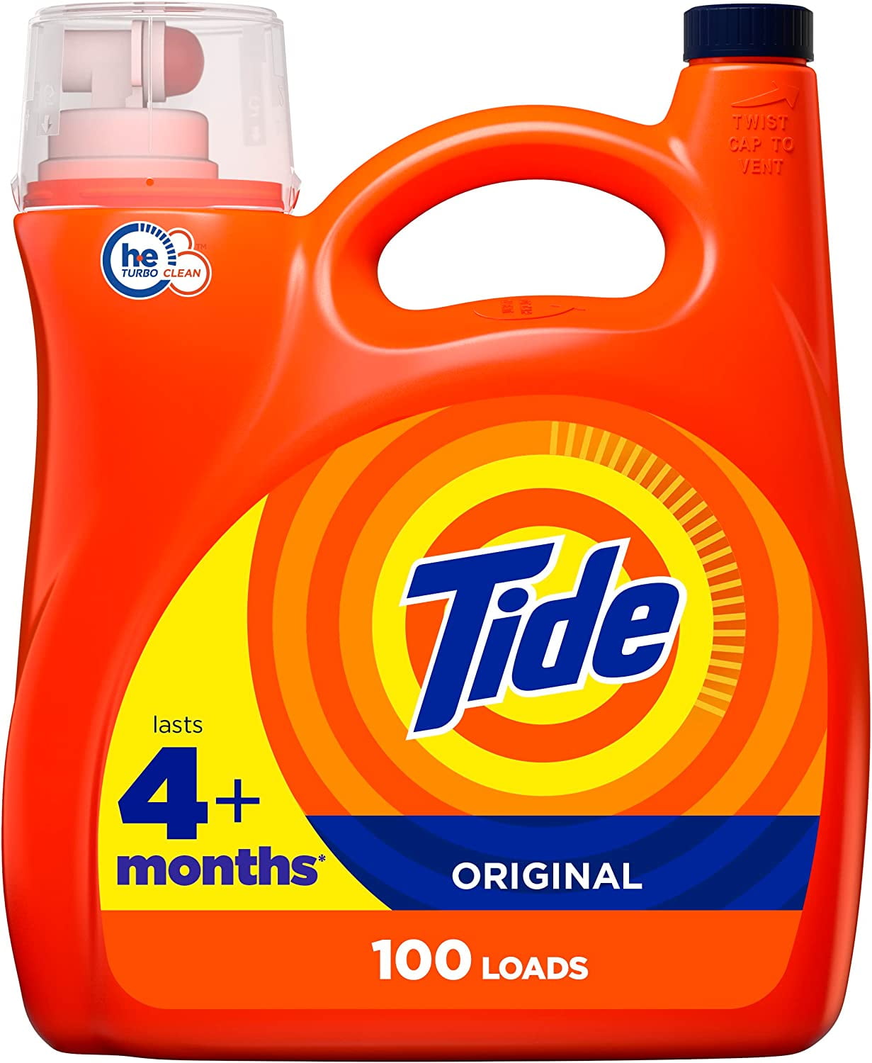 Tide HE Compatible Liquid Laundry Detergent, 100 Loads, 146 fl oz ...
