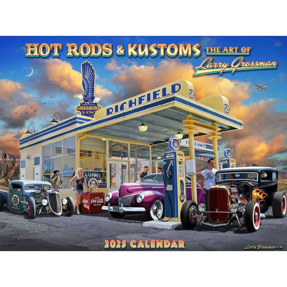 Tide-Mark, Hot Rods Grossman Art 2025 Wall Calendar - Walmart.com