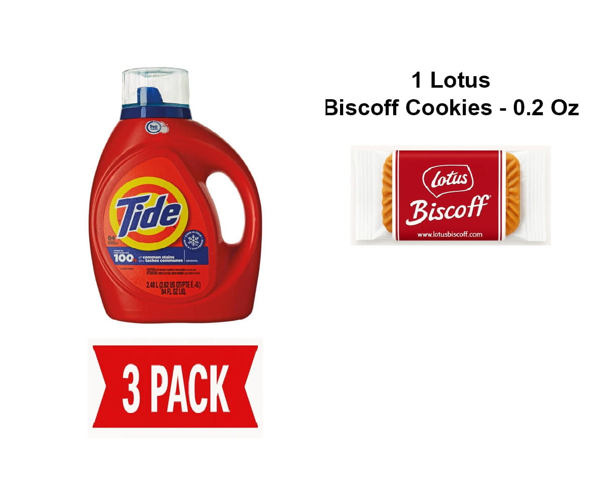 Tide Original Liquid Laundry Detergent, 84 fl oz - Pack of 3 & Lotus ...