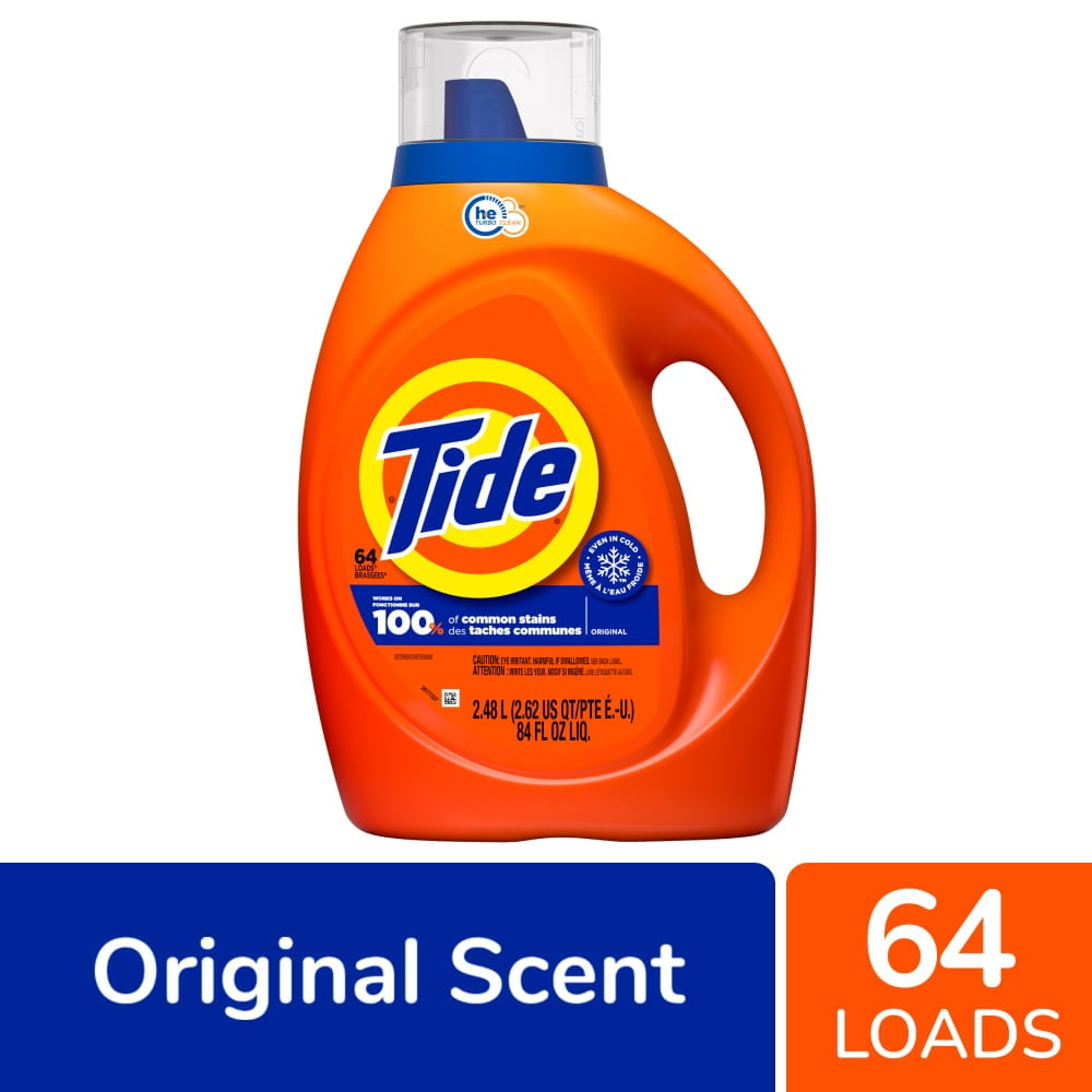 Tide Original Scent Liquid Laundry Detergent, 84 fl oz - Walmart.com
