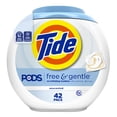 Tide PODS Free & Gentle Laundry Detergent Soap Pacs, 42 Count, Tide ...