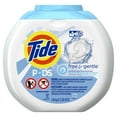 Tide PODS Free & Gentle Laundry Detergent, Hypoallergenic, 57 Count ...