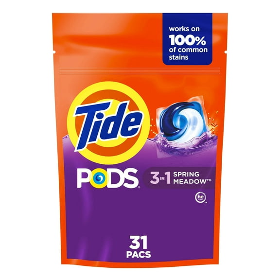 PODS laundry detergent pacs, 3-in-1 Stain Remover, Odor Fighter, Color ...
