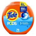 Tide PODS® Laundry Detergent Pacs, Powerful 3-in-1 Clean, Clean Breeze ...