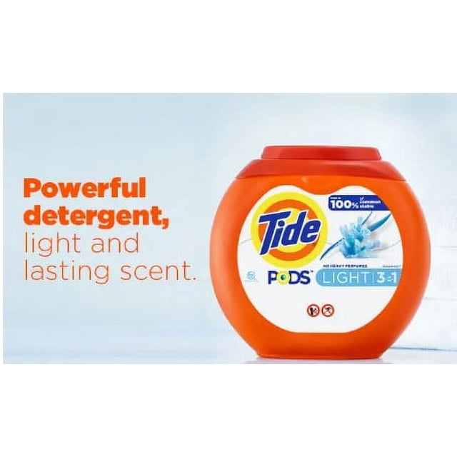 Tide PODS® Light Laundry Detergent Ocean Mist Scent 57ct - Walmart ...
