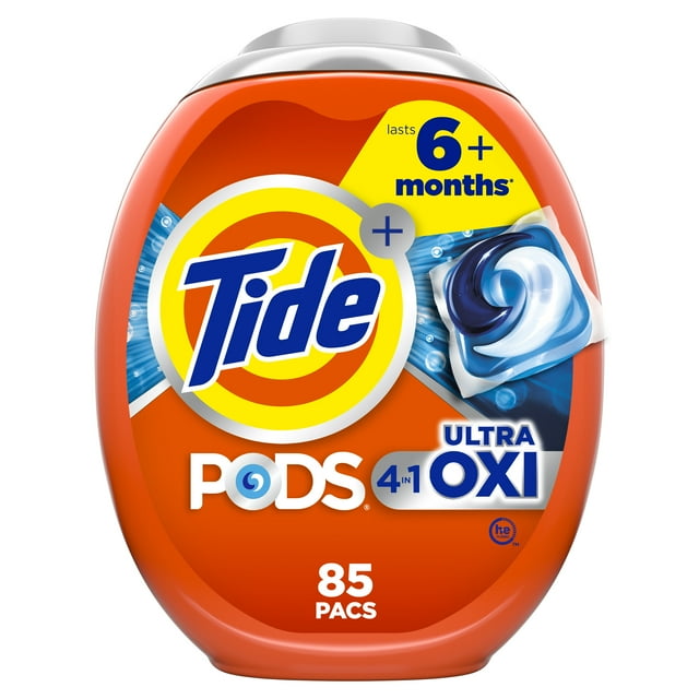 Tide PODS Ultra OXI Laundry Detergent Packs, 85 Count - Walmart.com
