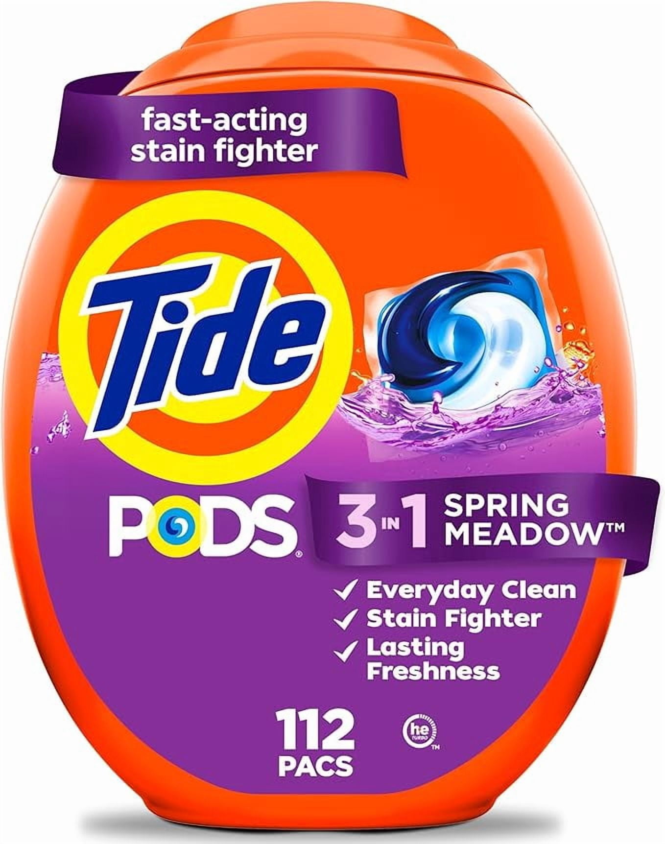 Tide PODS laundry detergent pacs, 3-in-1 Stain Remover, Odor Fighter ...