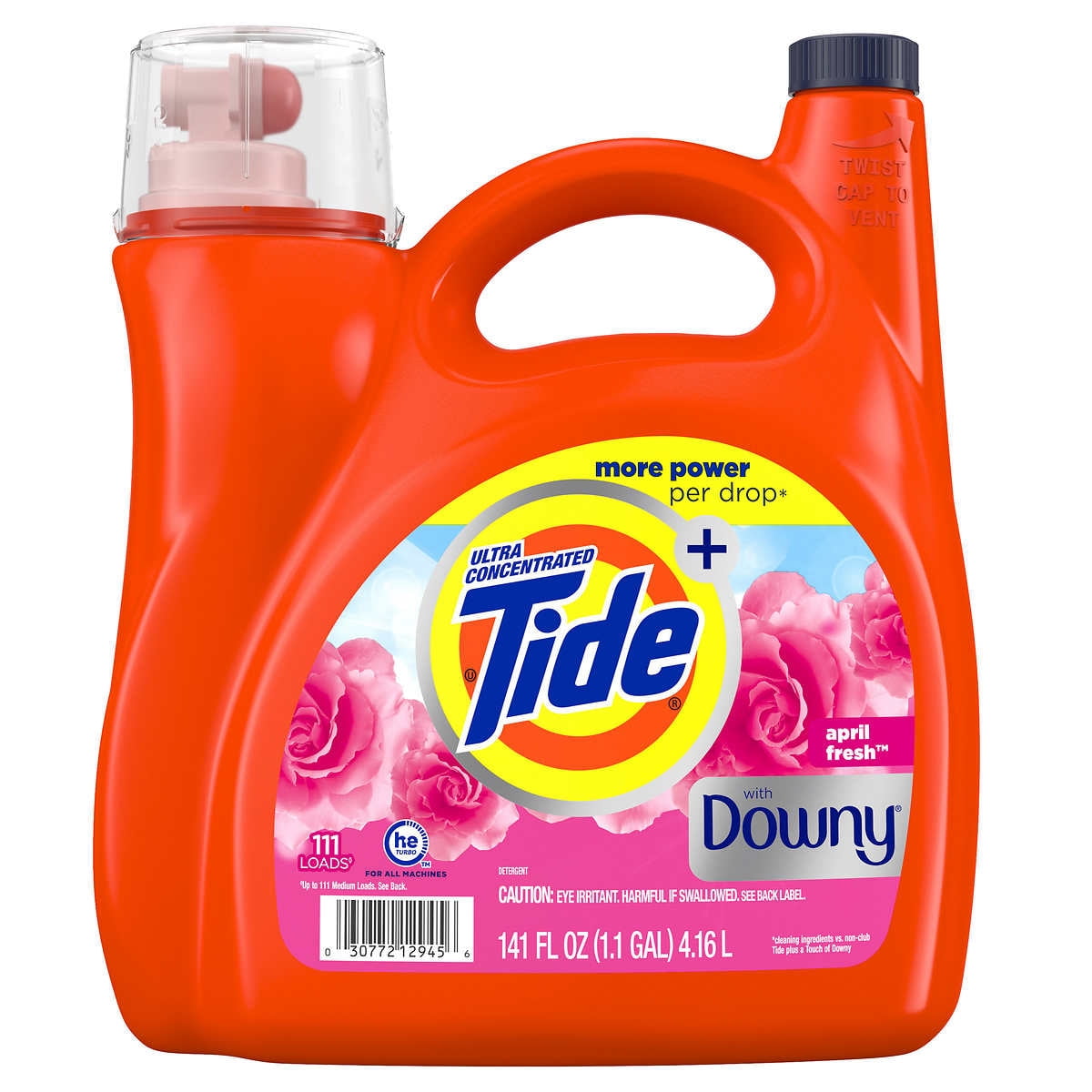 Tide Plus Downy Liquid Laundry Detergent April Fresh 111 Load 141 Fluid ...