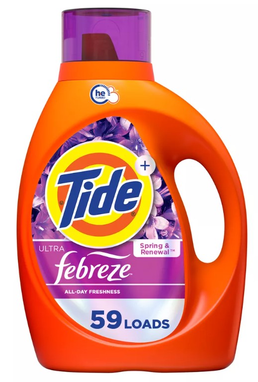 Tide Plus Febreze Freshness HE Turbo Clean Liquid Laundry Detergent ...