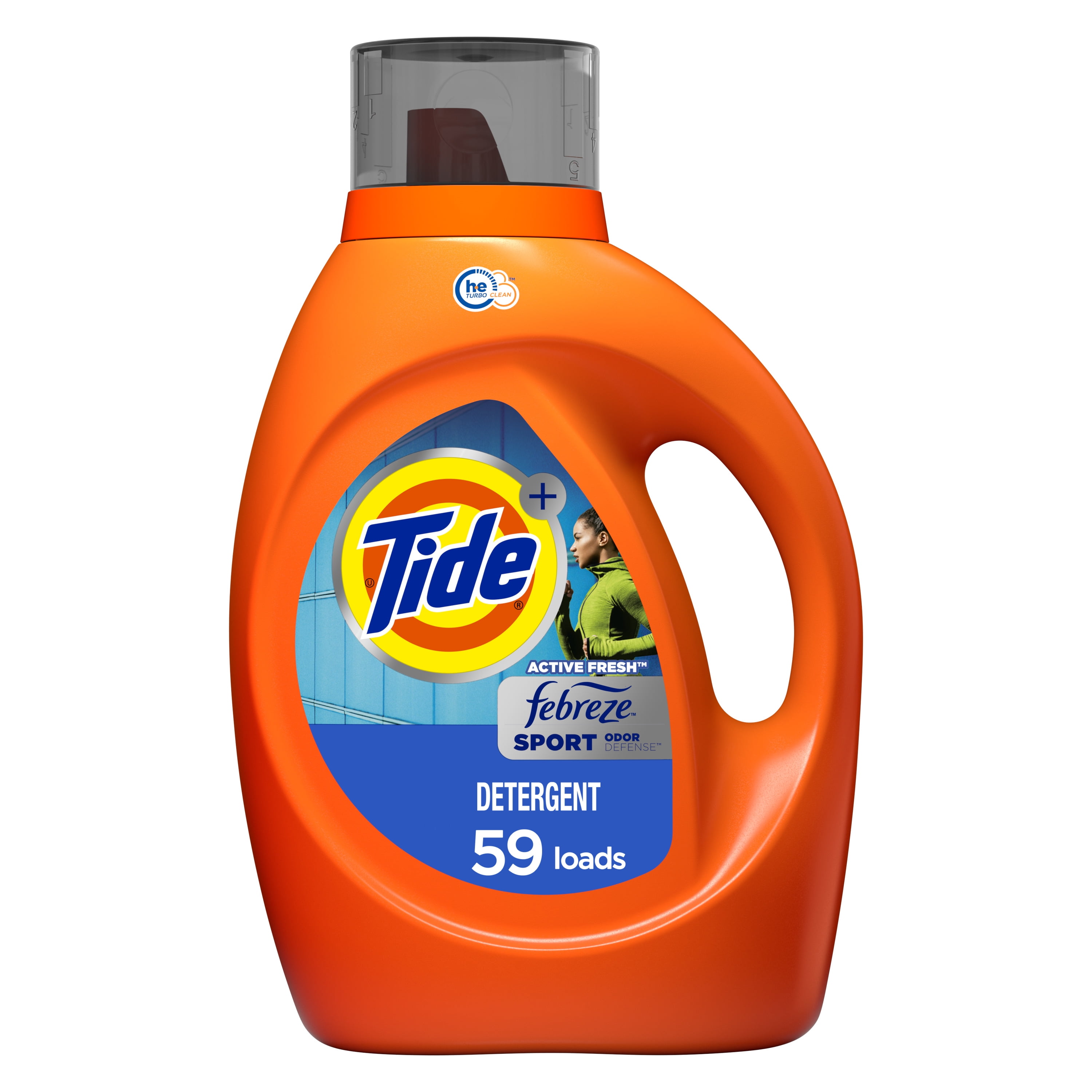 Tide Plus Febreze Liquid Laundry Detergent, Sport Odor Defense, 92 fl ...