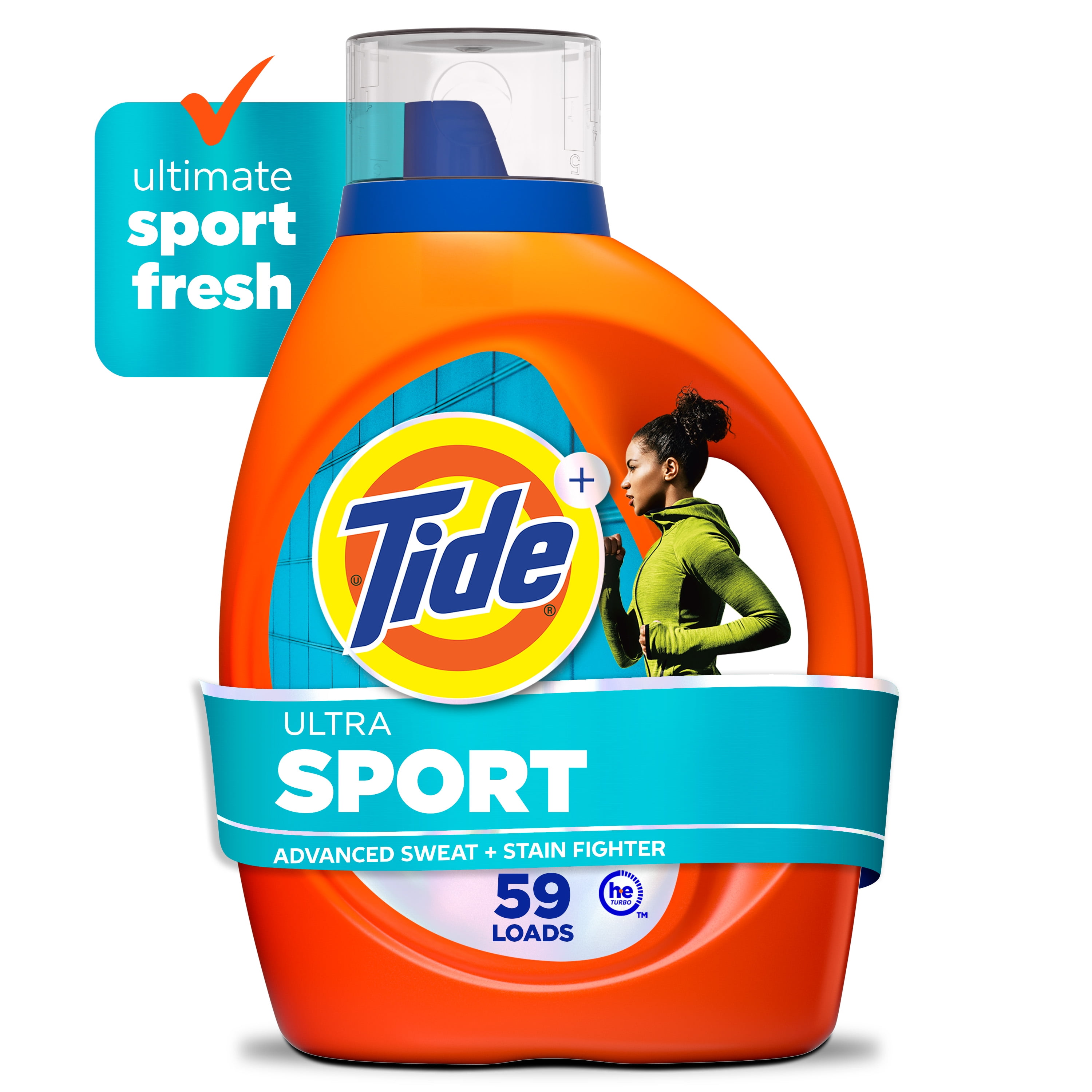 Tide Ultra Sport Liquid Laundry Detergent, Advanced Sweat + Stain ...