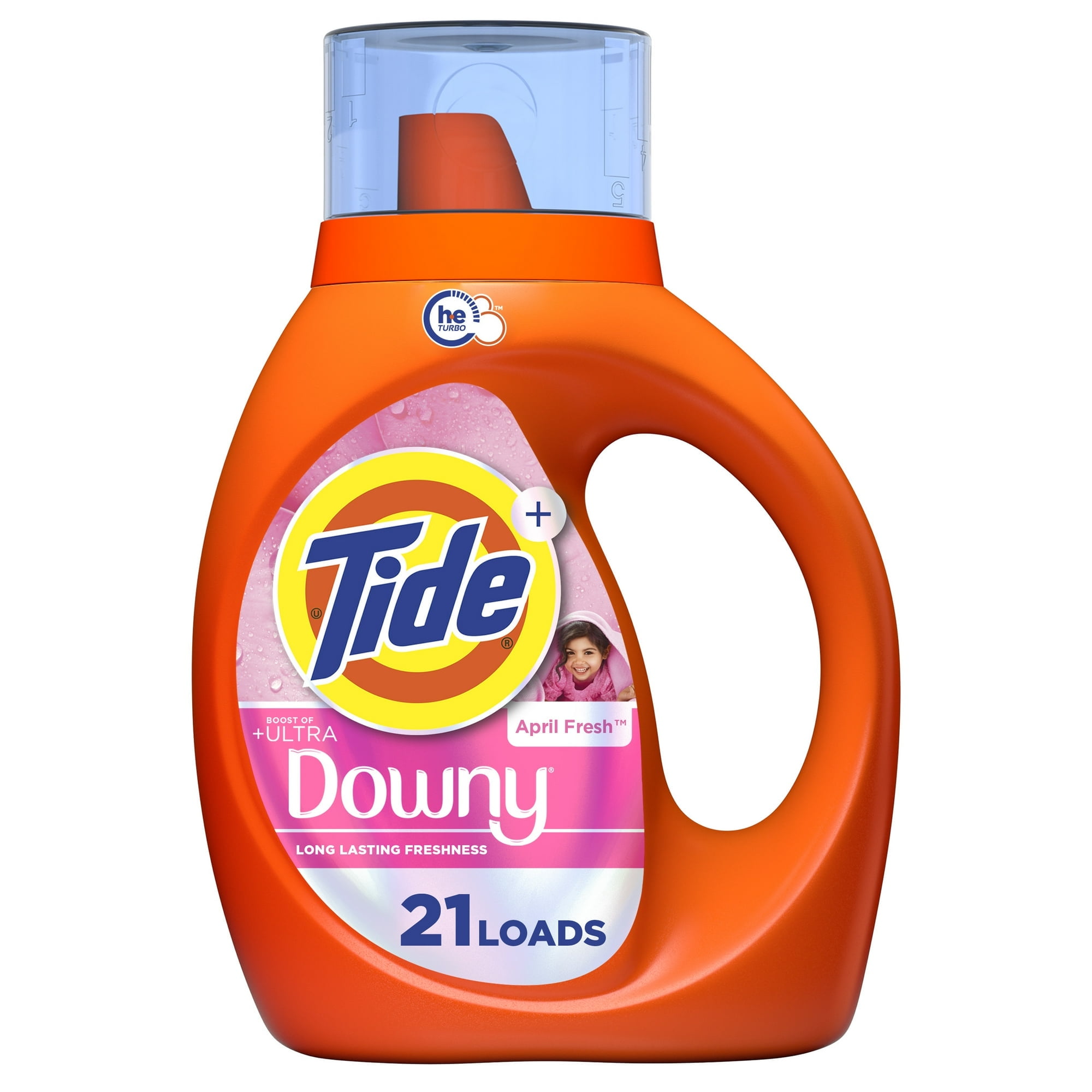 Tide Plus a Boost of Ultra Downy Liquid Laundry Detergent, April Fresh ...