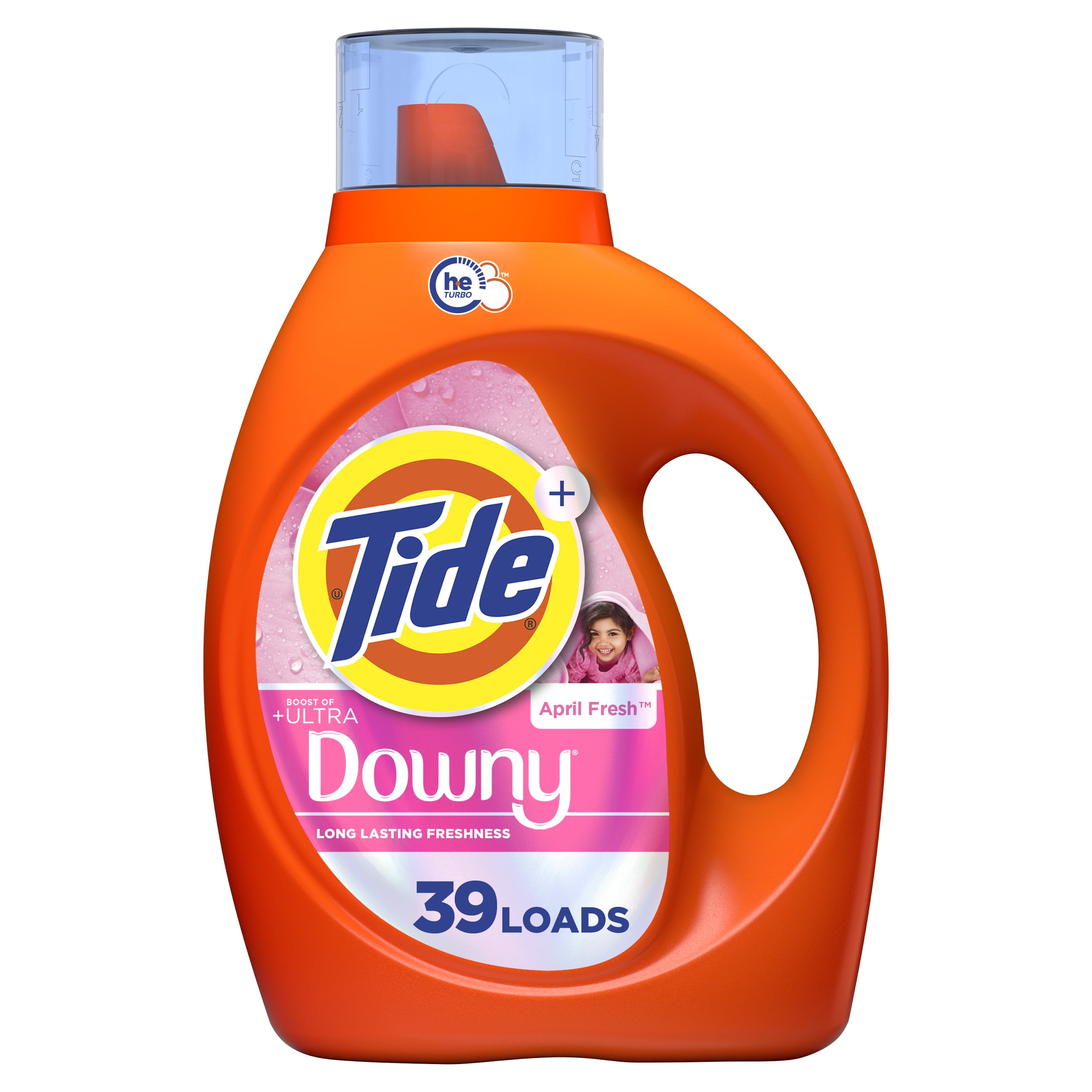 Tide Plus a Boost of Ultra Downy Liquid Laundry Detergent, April Fresh ...