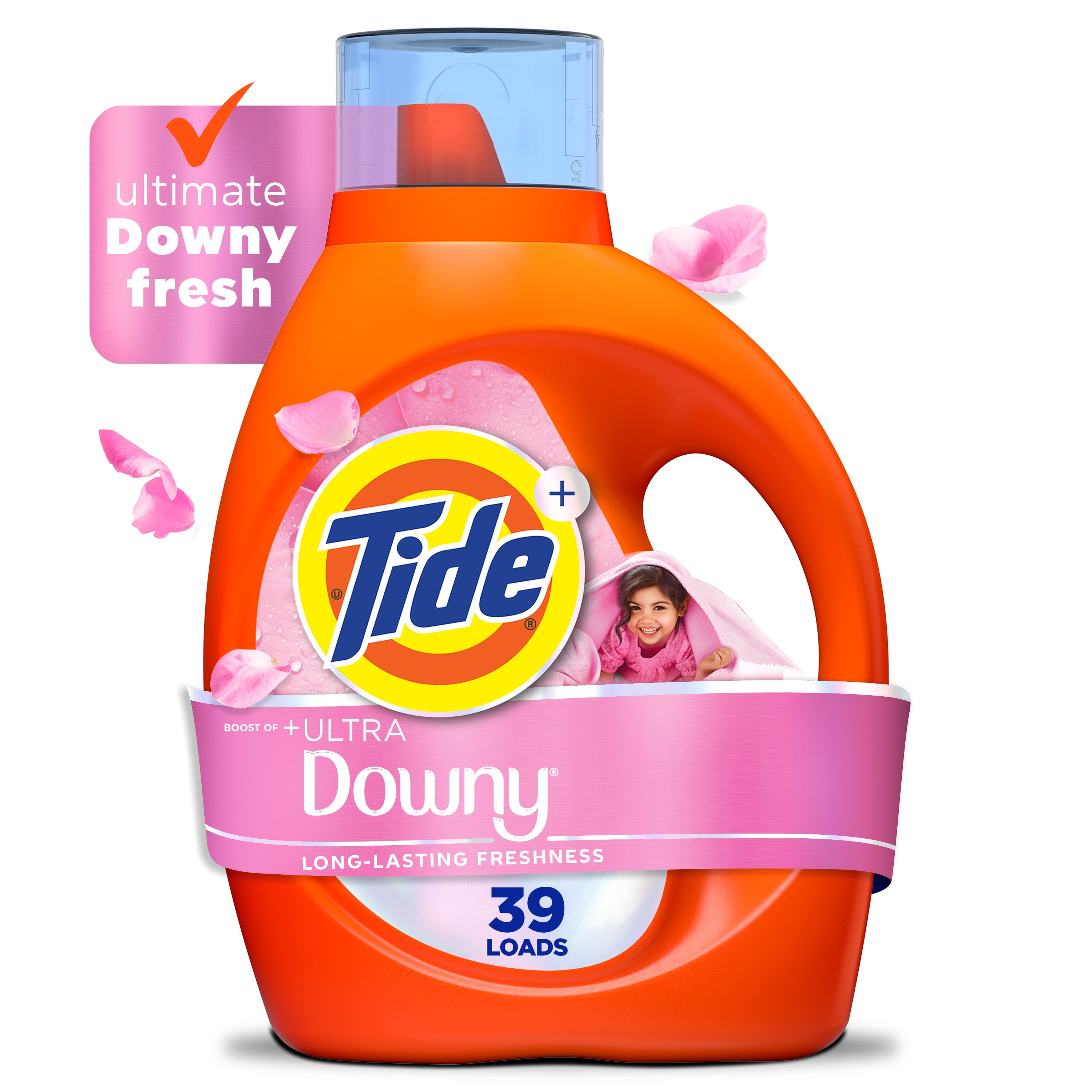 Tide Plus a Boost of Ultra Downy Liquid Laundry Detergent, April Fresh ...