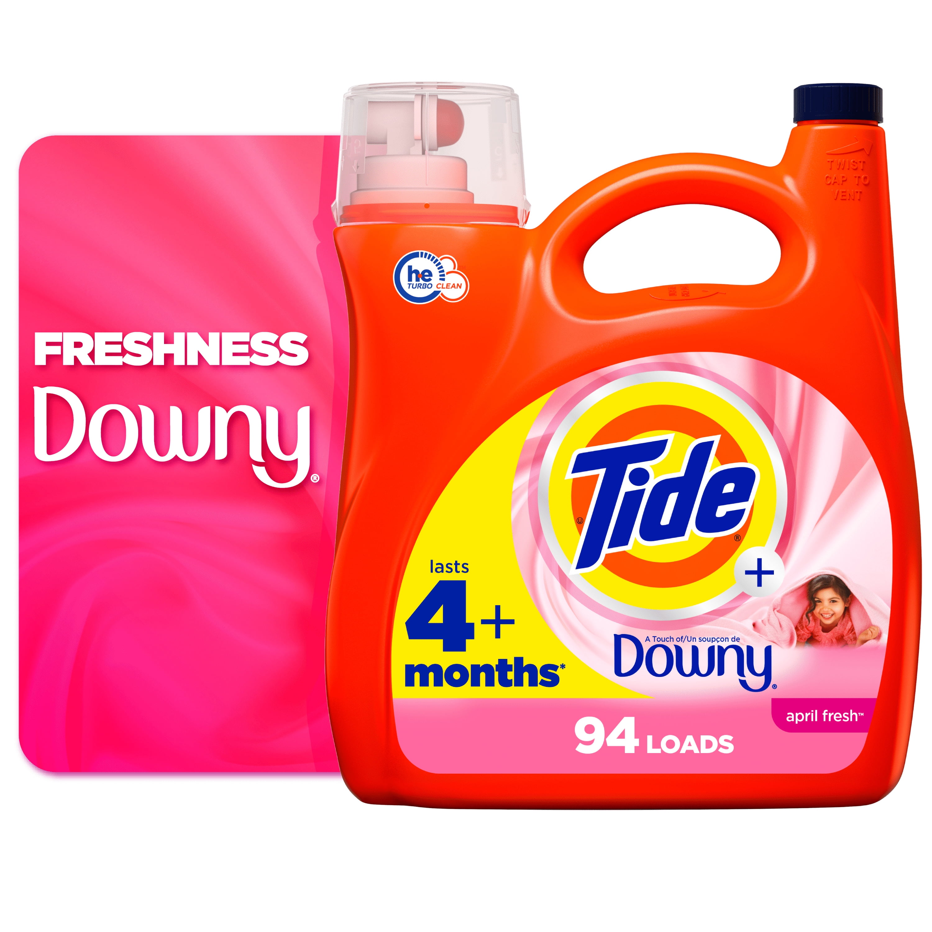 Tide Plus Downy Fabric Softener, Liquid Laundry Detergent, April Fresh ...