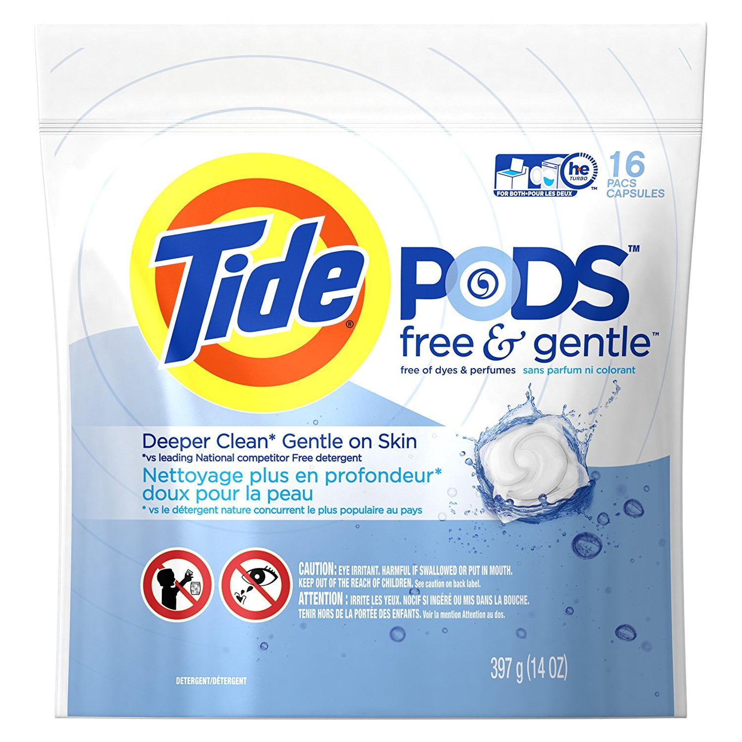 Tide Pods Free & Gentle - 16Count, 14 Oz - Walmart.com