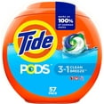 Tide Pods Laundry Detergent, Clean Breeze, 57 Pacs Capsules, 46 Ounce ...