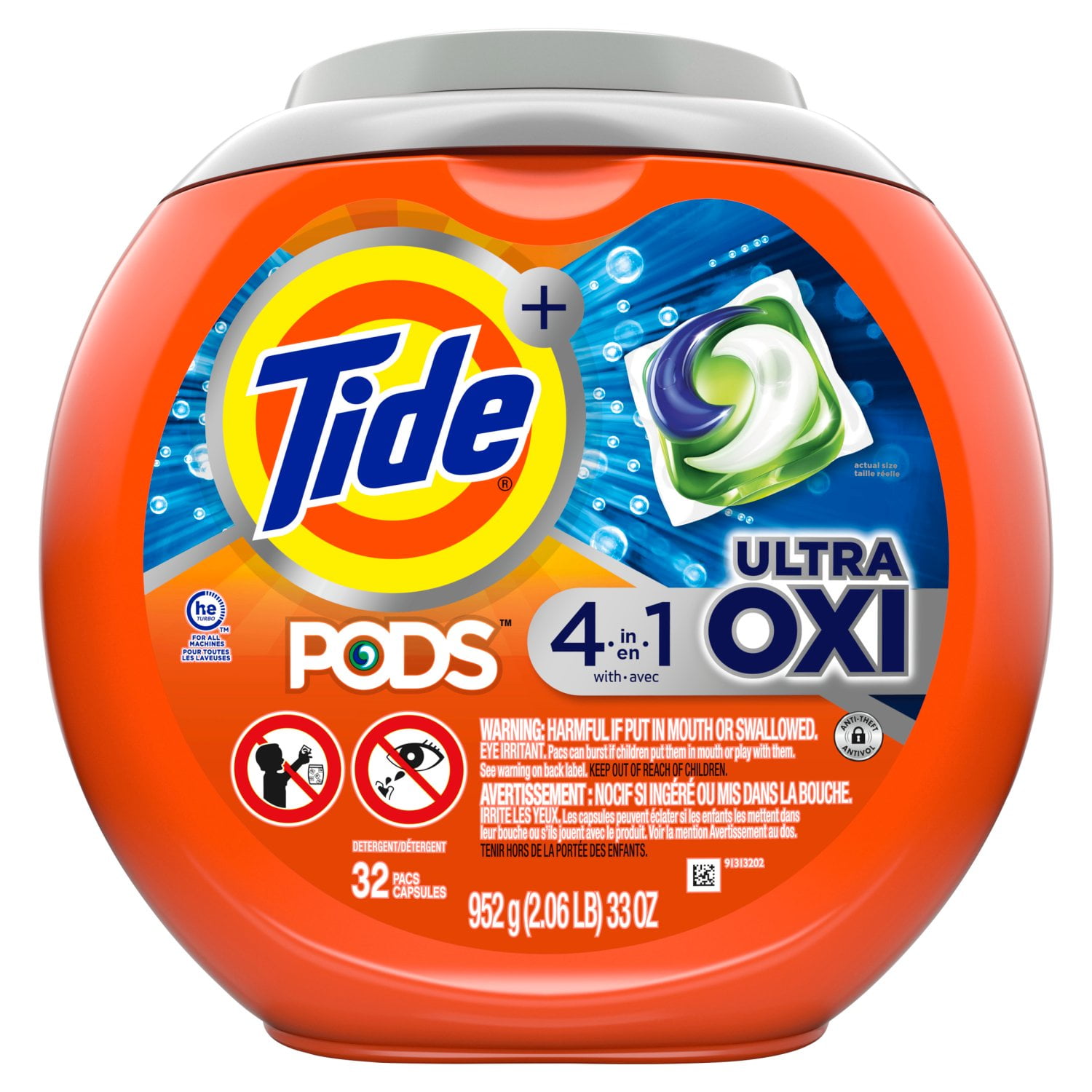 Tide Pods Laundry Detergent Ultra Oxi 32 each Package May Vary ...