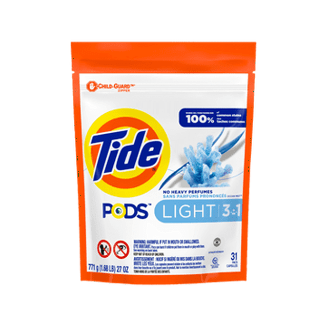 Tide Pods Light Laundry Detergent Pacs, Gentle Washer, Cold Water ...