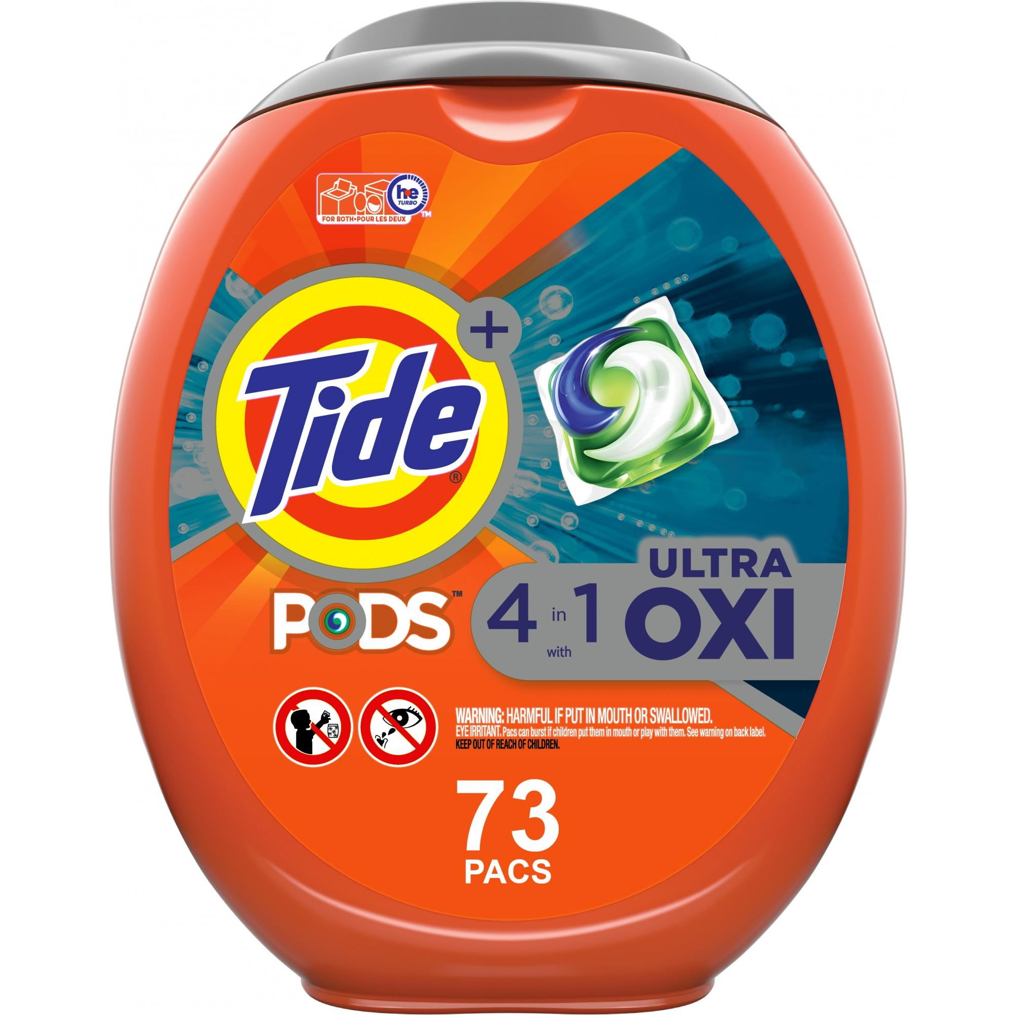 Tide Pods Plus Ultra Oxi, Cold Water Clean Washing, Laundry Detergent ...