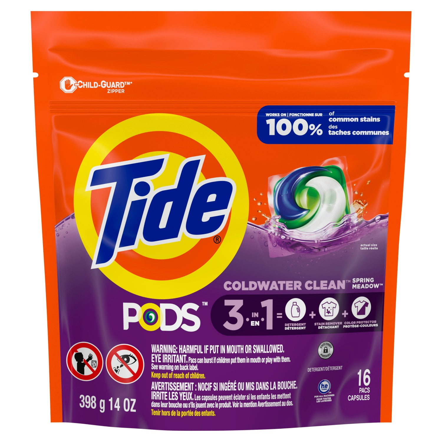 Tide Pods Spring Meadow 16 each - Walmart.com